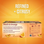 refreshing peach orange herbal tea