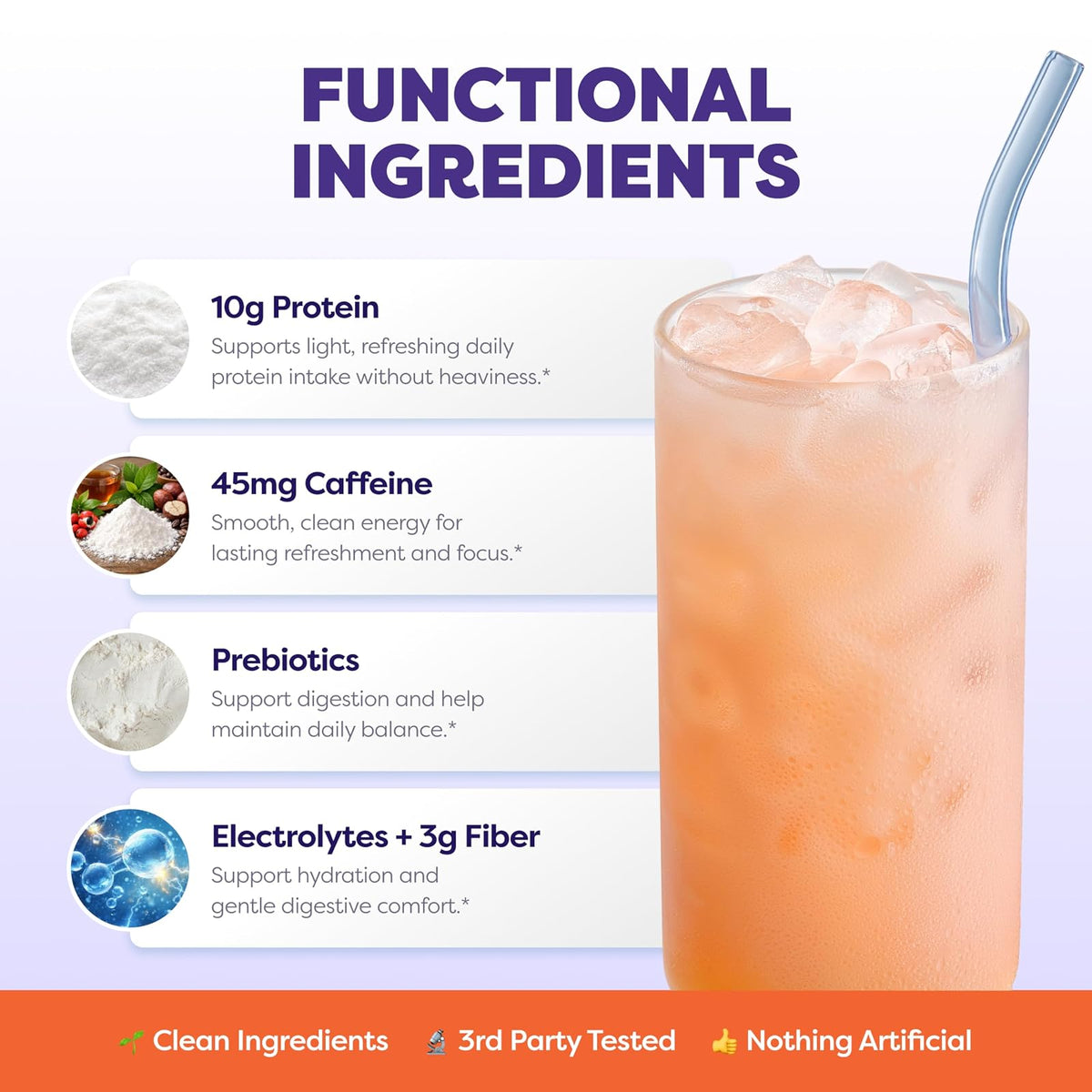 refreshing peach passion protein drink