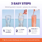 refreshing peach passion protein drink