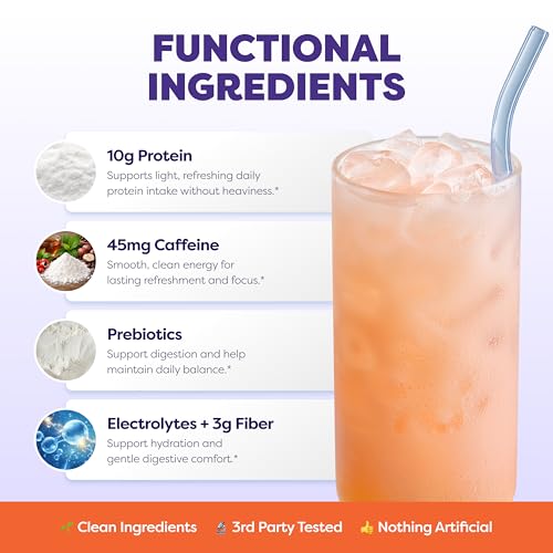 refreshing peach protein drink mix