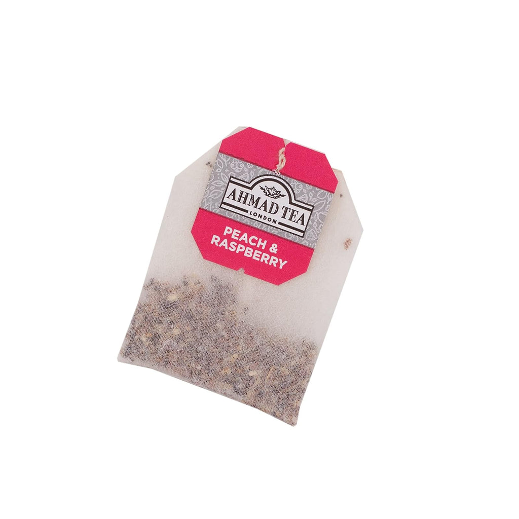 refreshing peach raspberry tea bags