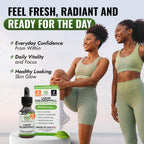 Refreshing peppermint chlorophyll drops