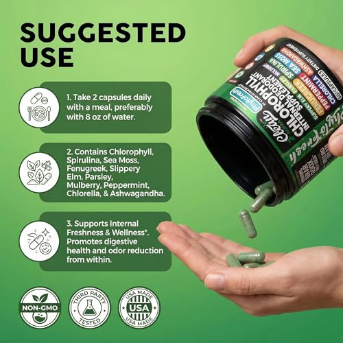 refreshing peppermint chlorophyll for digestion