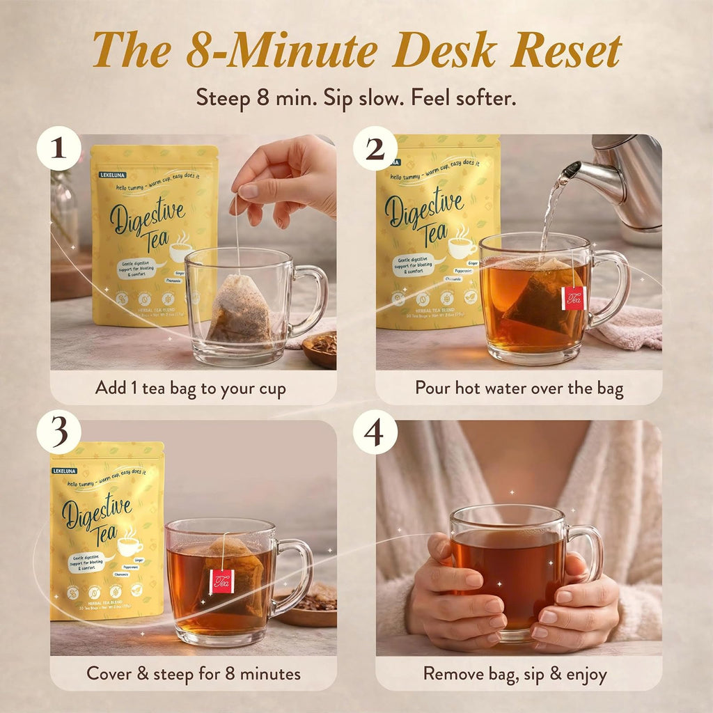 refreshing peppermint herbal tea bags