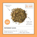 refreshing peppermint herbal tea sachets