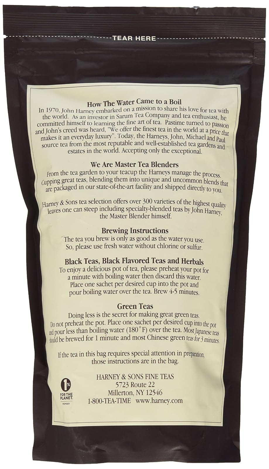 refreshing peppermint herbal tea sachets