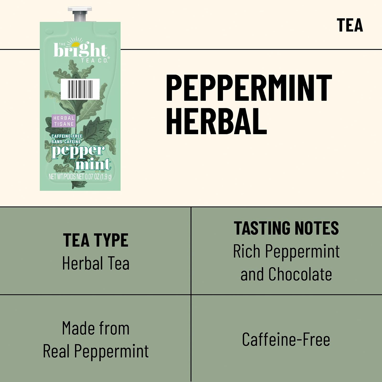 refreshing peppermint herbal tea