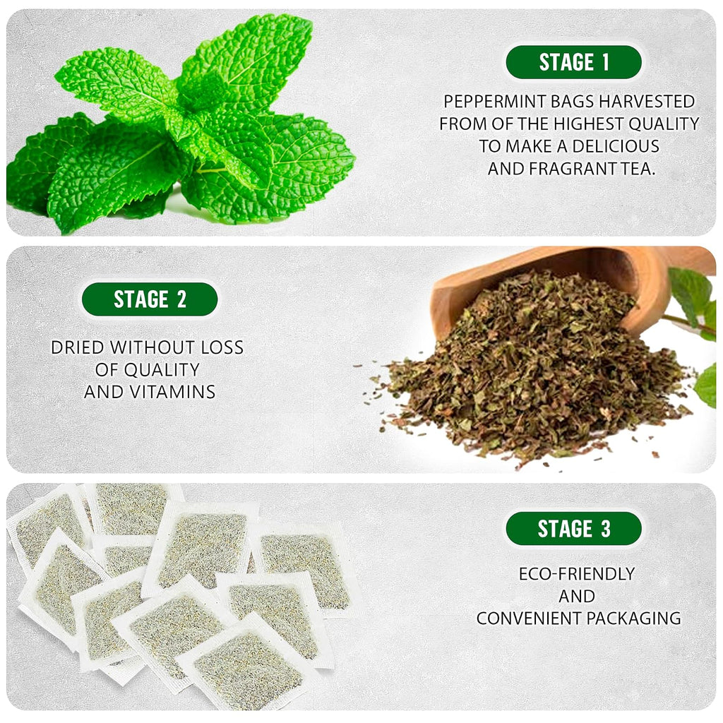 refreshing peppermint herbal tea