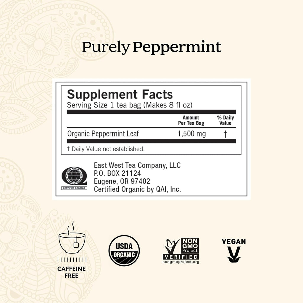 refreshing peppermint tea bags