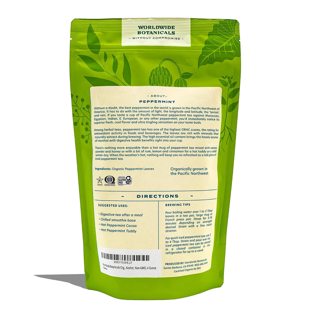refreshing peppermint tea bags