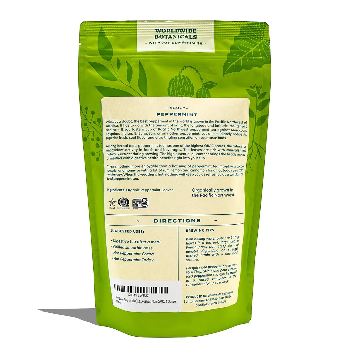 refreshing peppermint tea bags