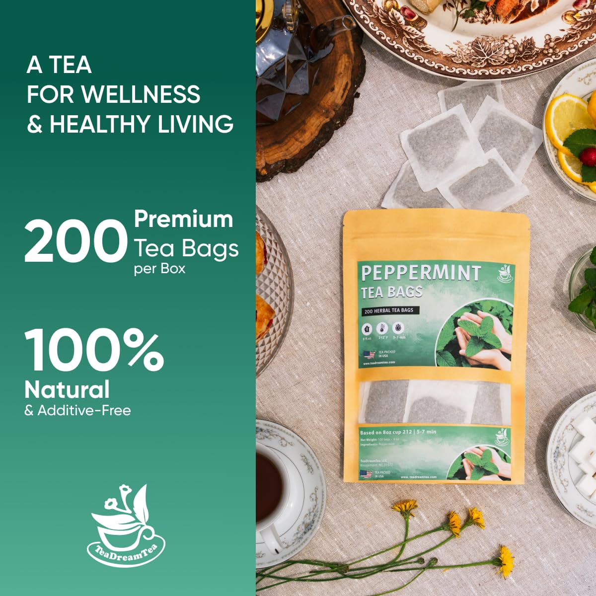 refreshing peppermint tea for relaxation