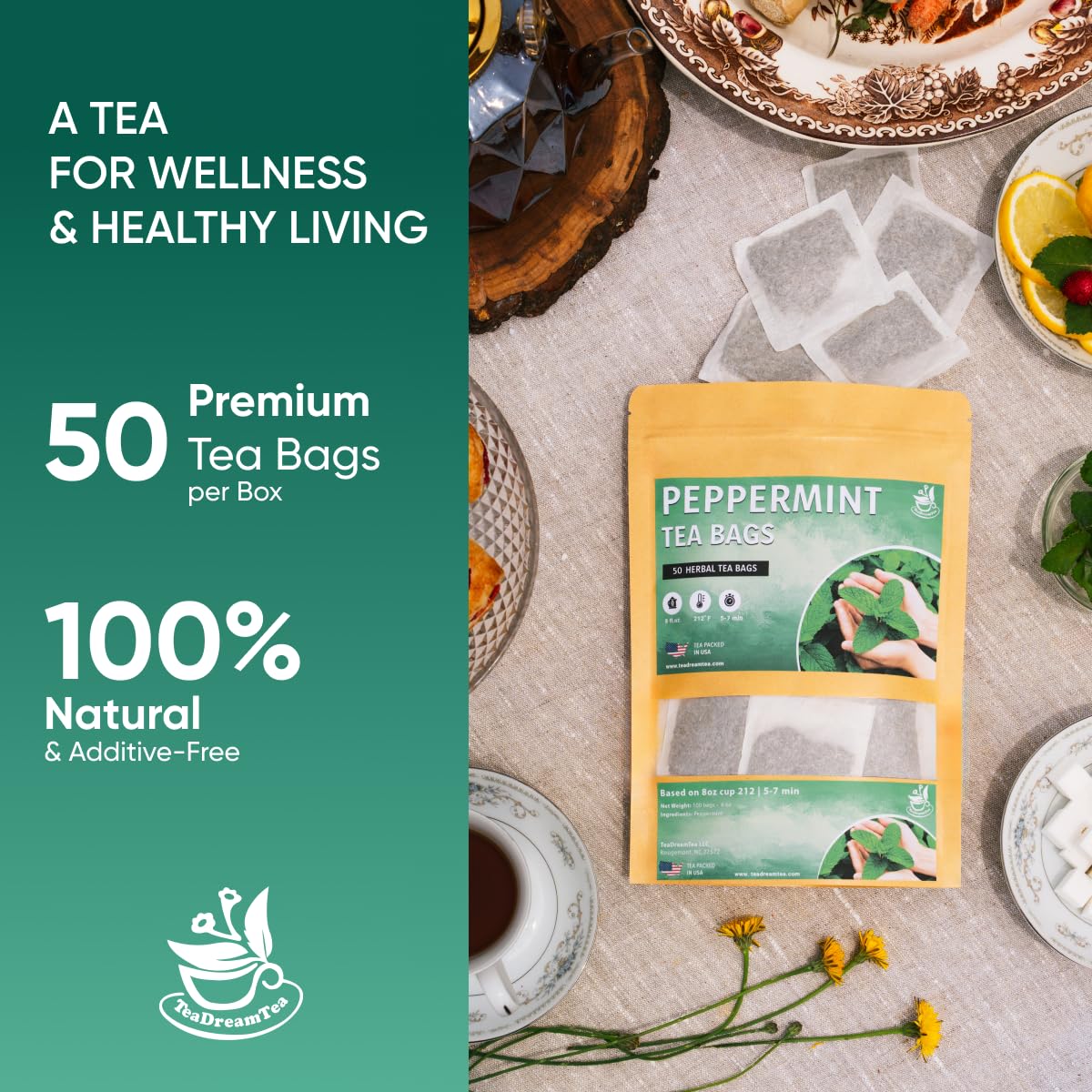 refreshing peppermint tea for relaxation