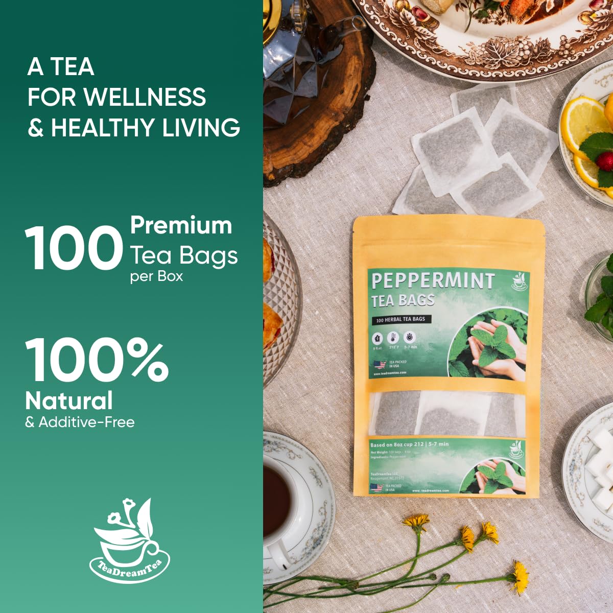 refreshing peppermint tea for relaxation