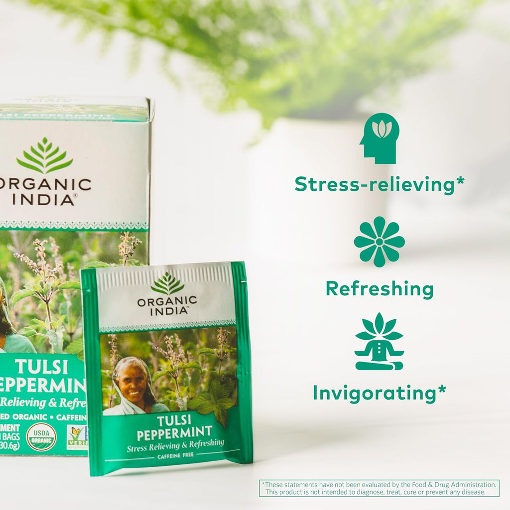 refreshing peppermint tea infusion bags