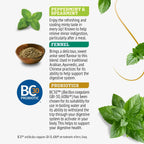 refreshing peppermint tea with probiotics