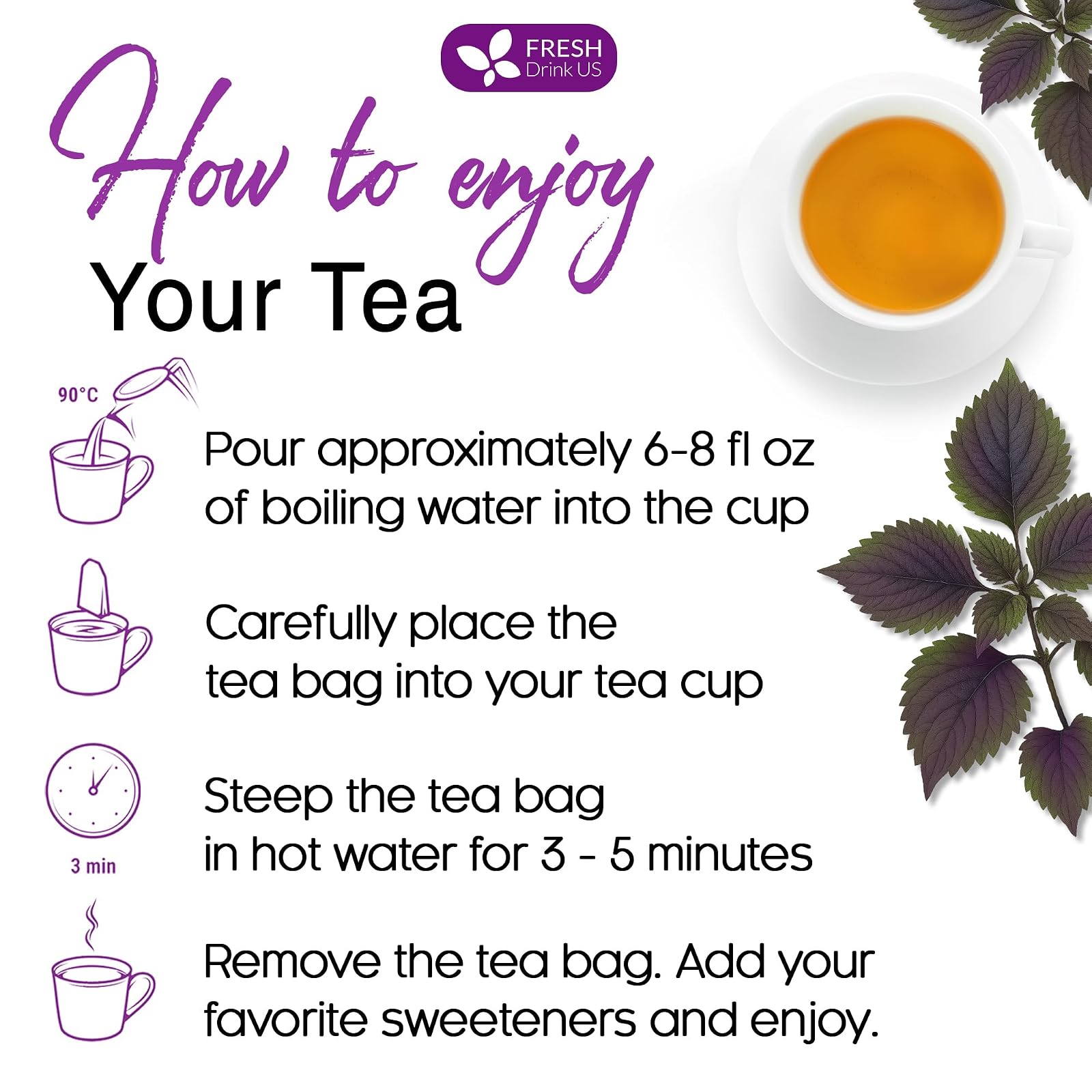 refreshing perilla leaf tea blend