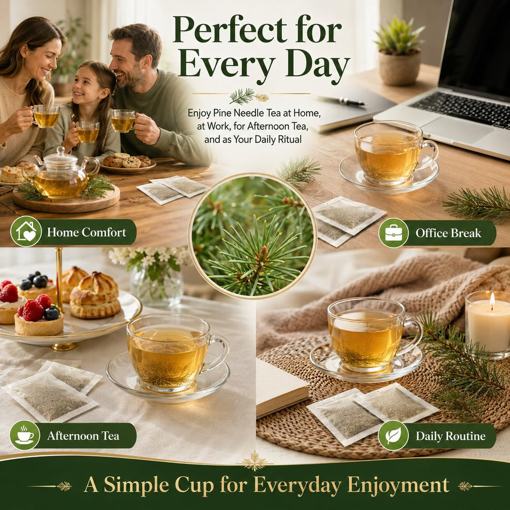 refreshing pine needle beverage
