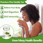 refreshing pine needle herbal infusion