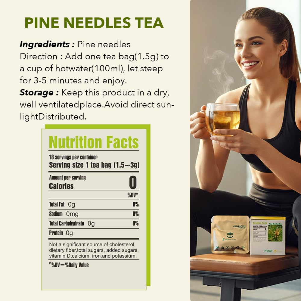 refreshing pine needle herbal infusion