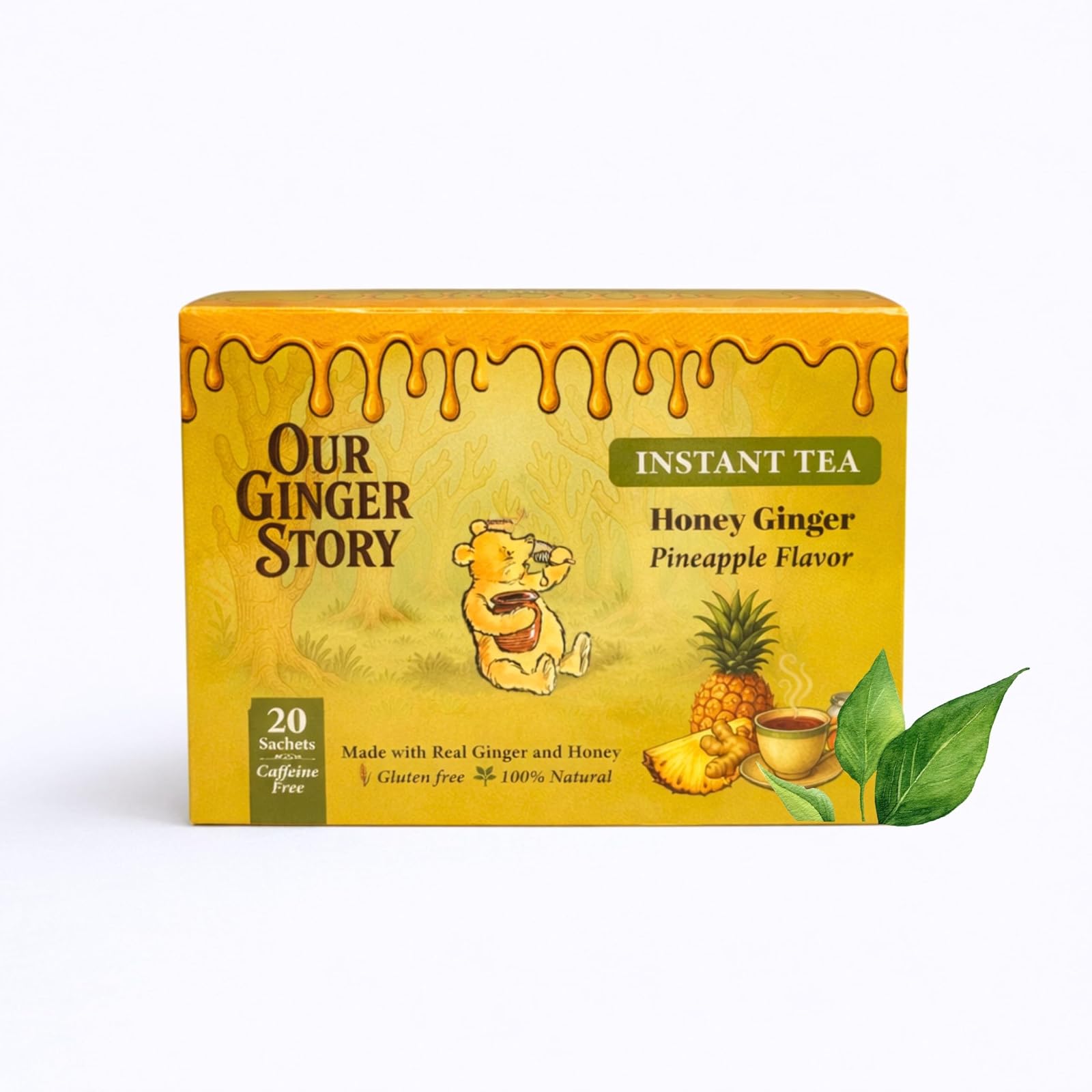 Refreshing pineapple flavoured herbal infusion