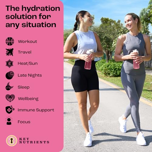 refreshing pink lemonade electrolyte drink