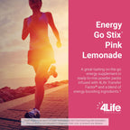 Refreshing pink lemonade energy boost