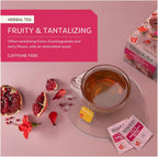 refreshing pomegranate herbal tea blend