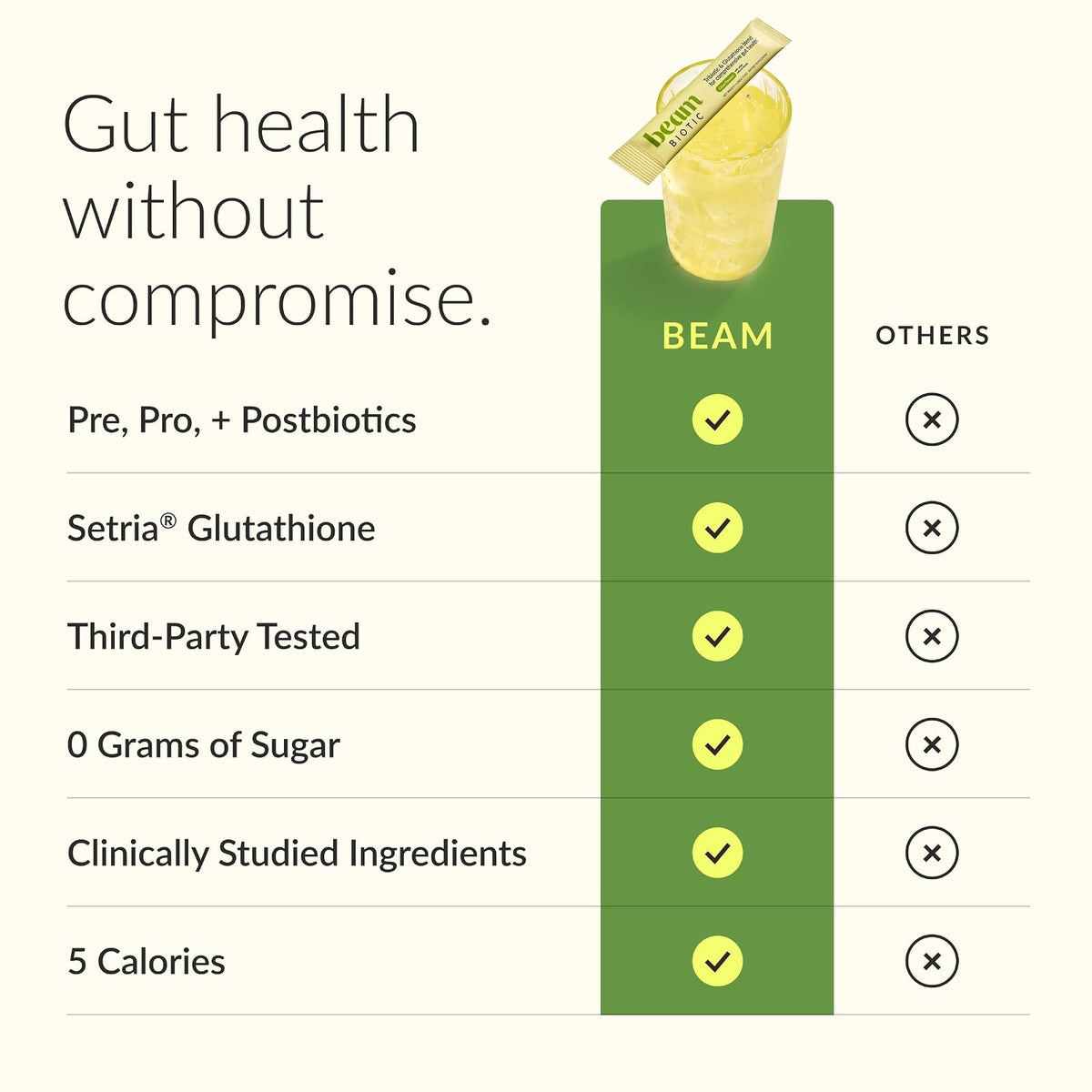refreshing probiotic lemonade beverage