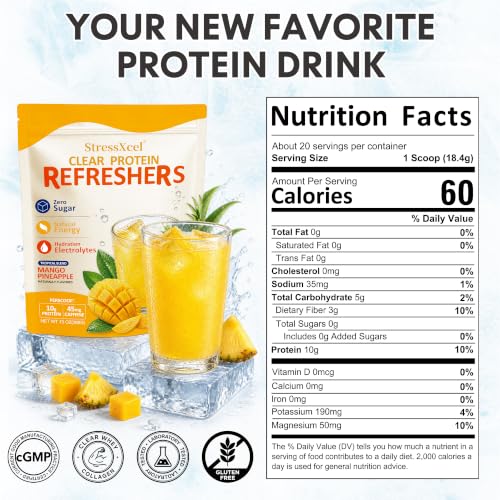 Refreshing protein drink mix for athletes
