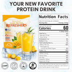 Refreshing protein drink mix for athletes
