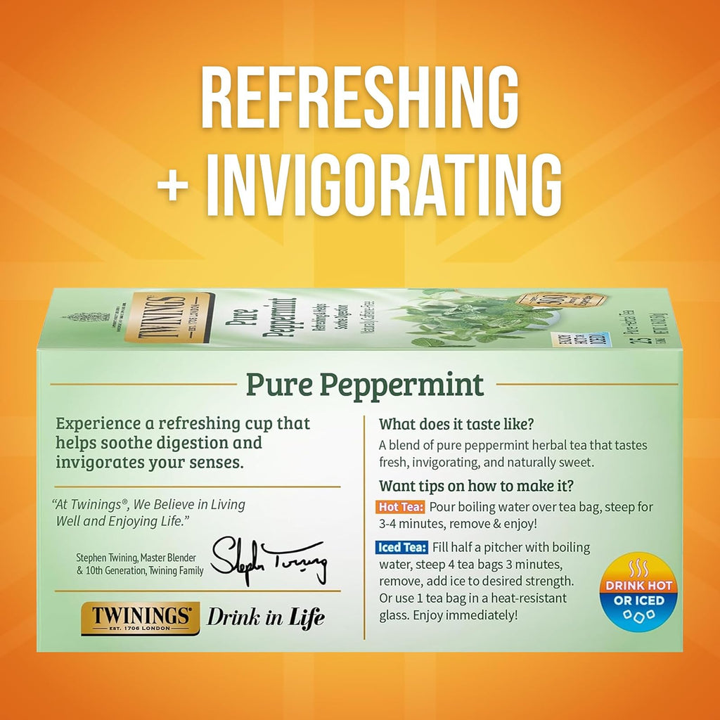 refreshing pure peppermint tea