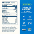 Refreshing Rainbow Sherbet hydration drink mix