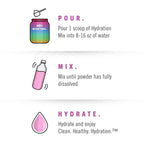 Refreshing rainbow twist hydration solution