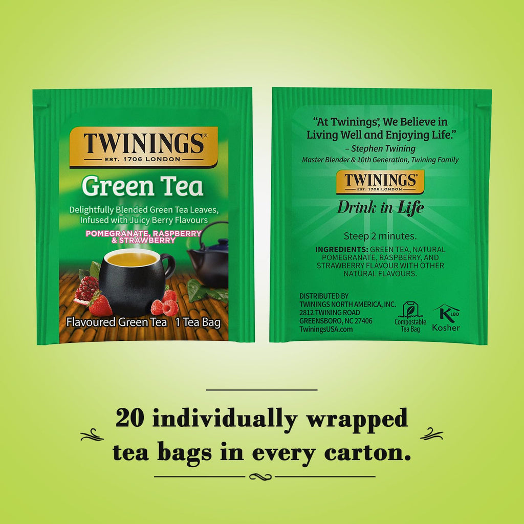 refreshing raspberry and strawberry herbal tea