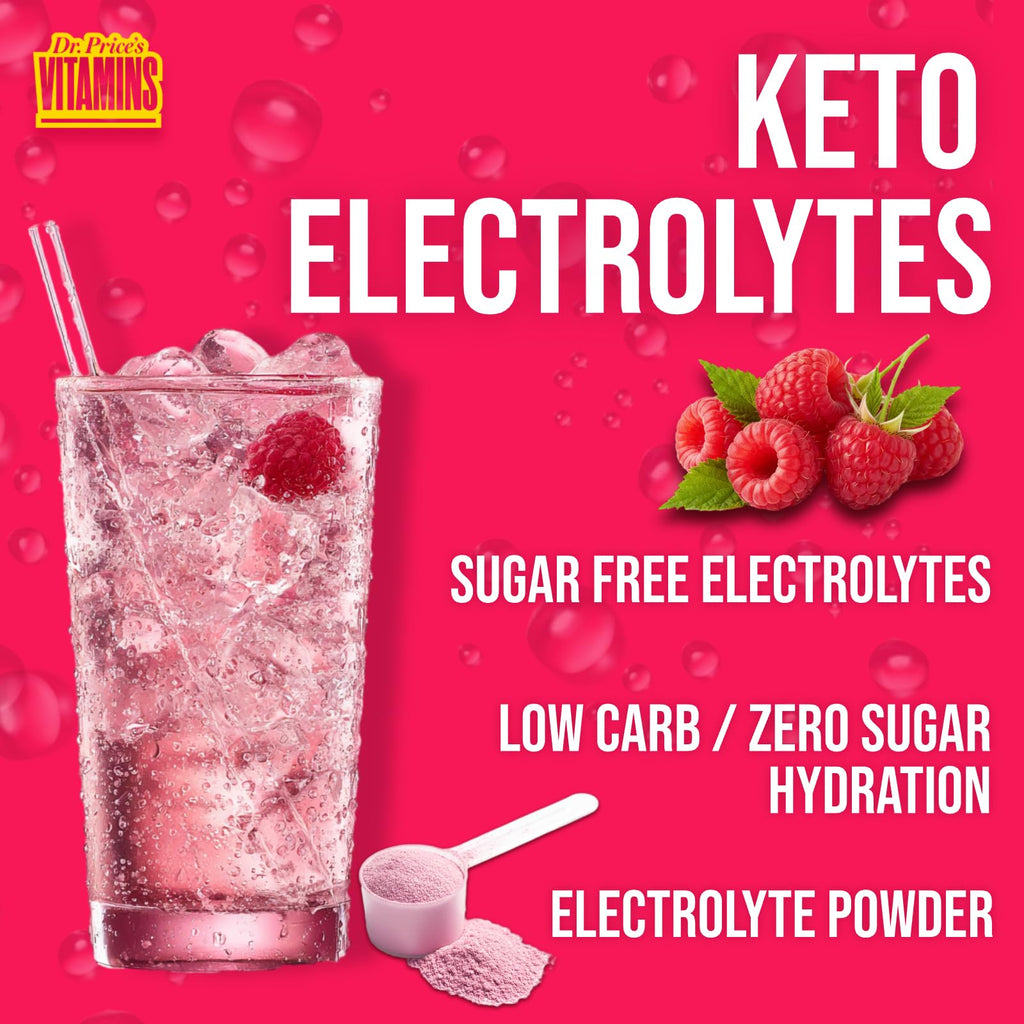 refreshing raspberry flavour electrolyte powder