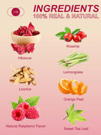 refreshing raspberry hibiscus infusion