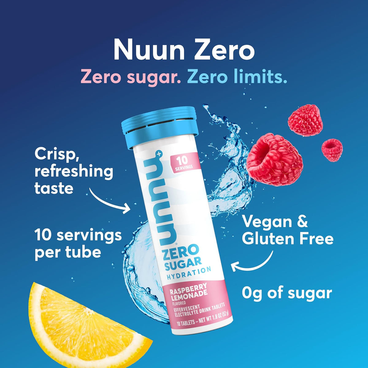 refreshing raspberry lemonade electrolyte tablets