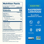 Refreshing raspberry lemonade hydration drink