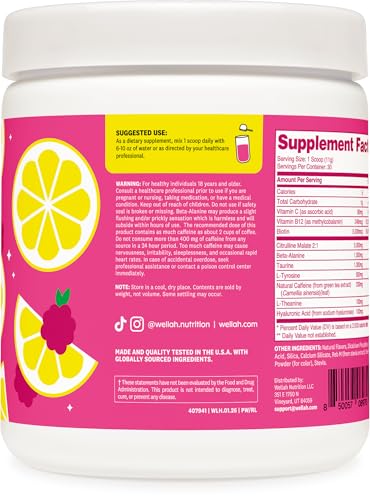 refreshing raspberry lemonade pre-workout beverage