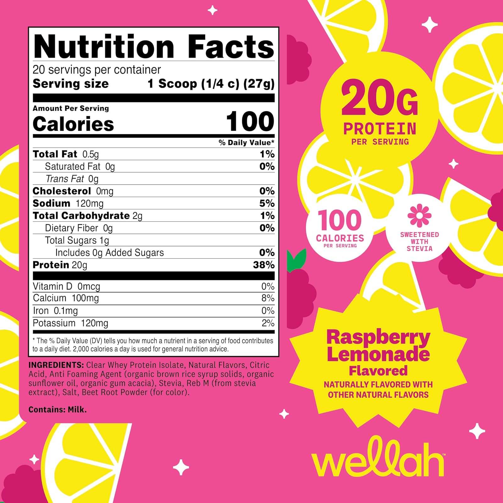 refreshing raspberry lemonade protein powder