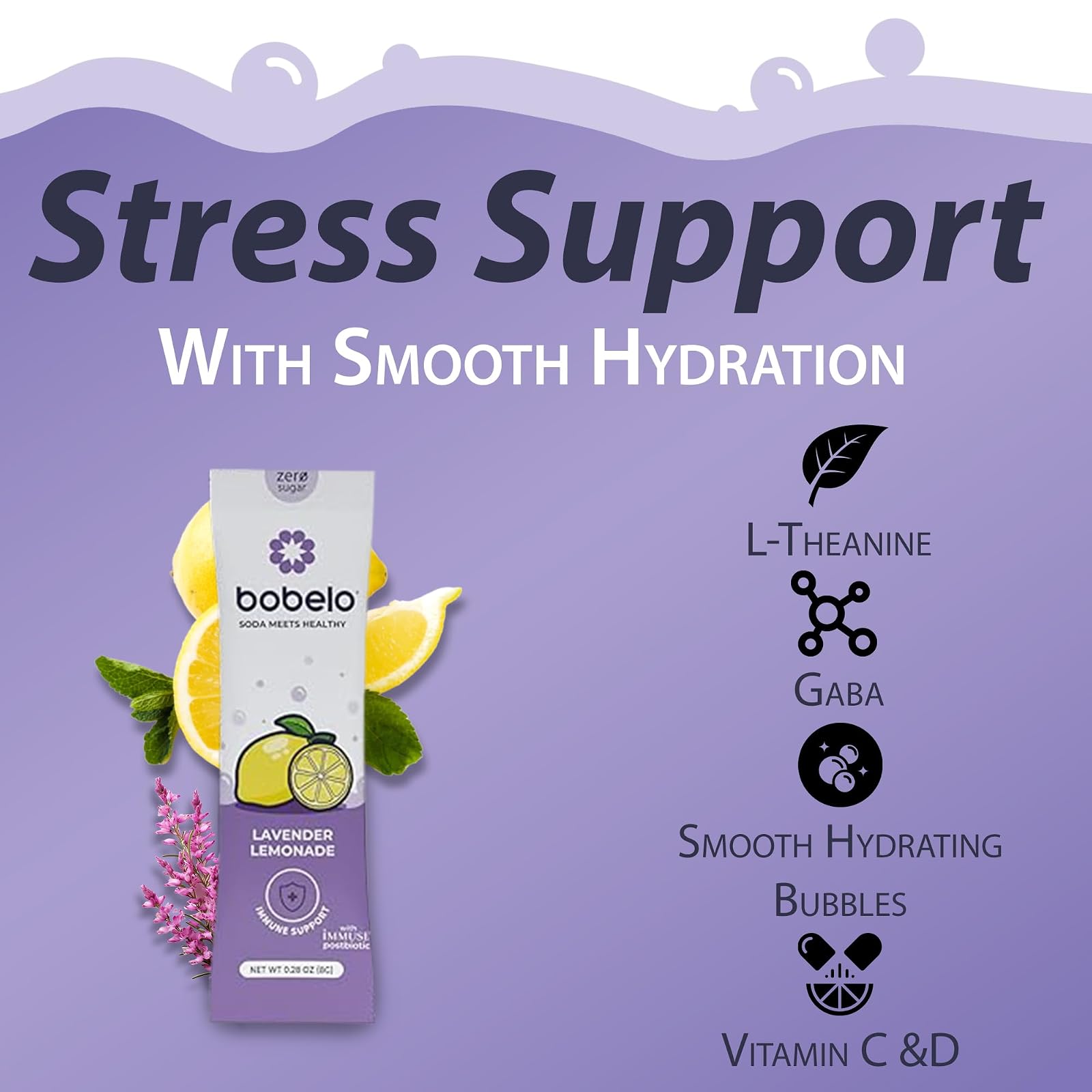 Refreshing self-carbonating drink mix with electrolytes