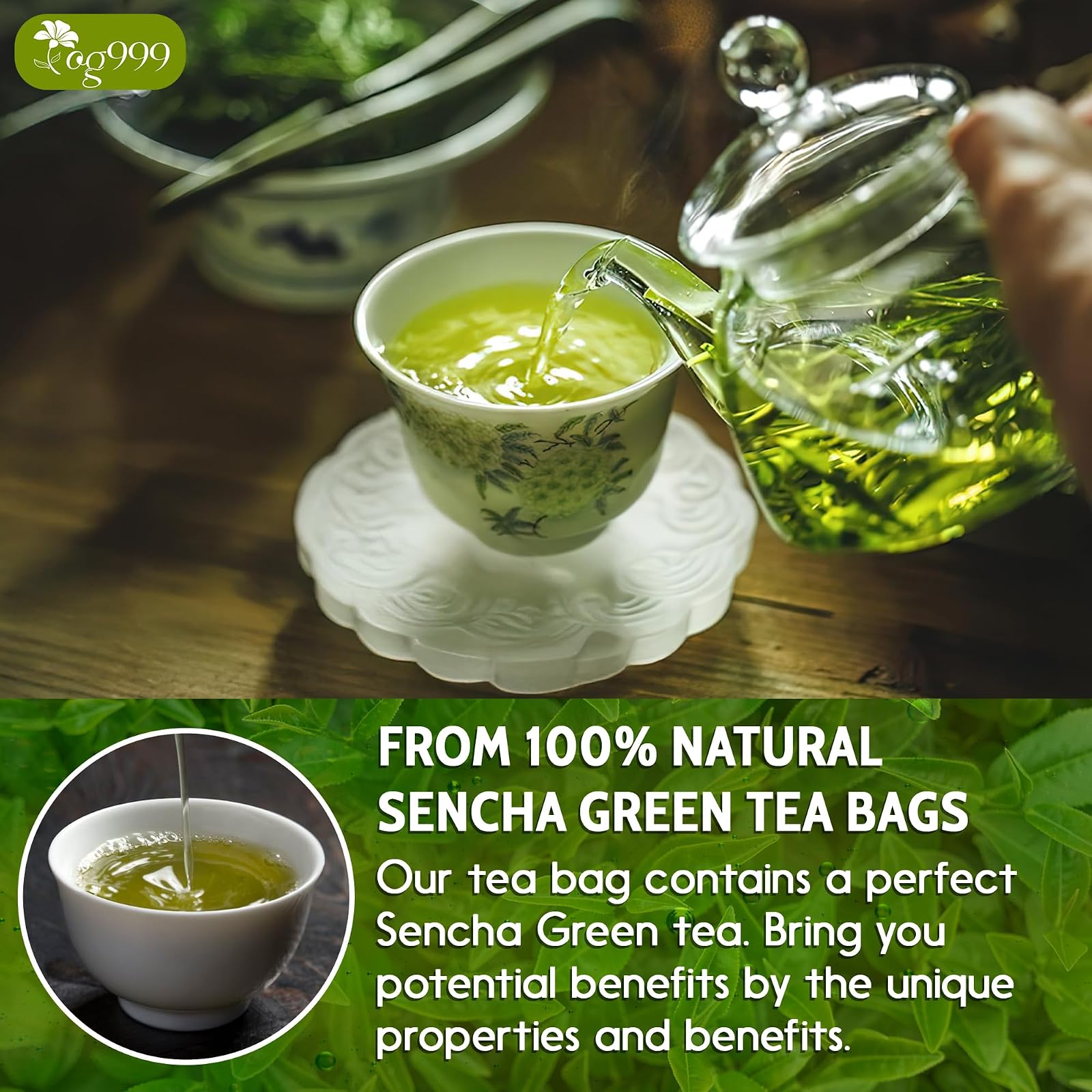 refreshing sencha green tea