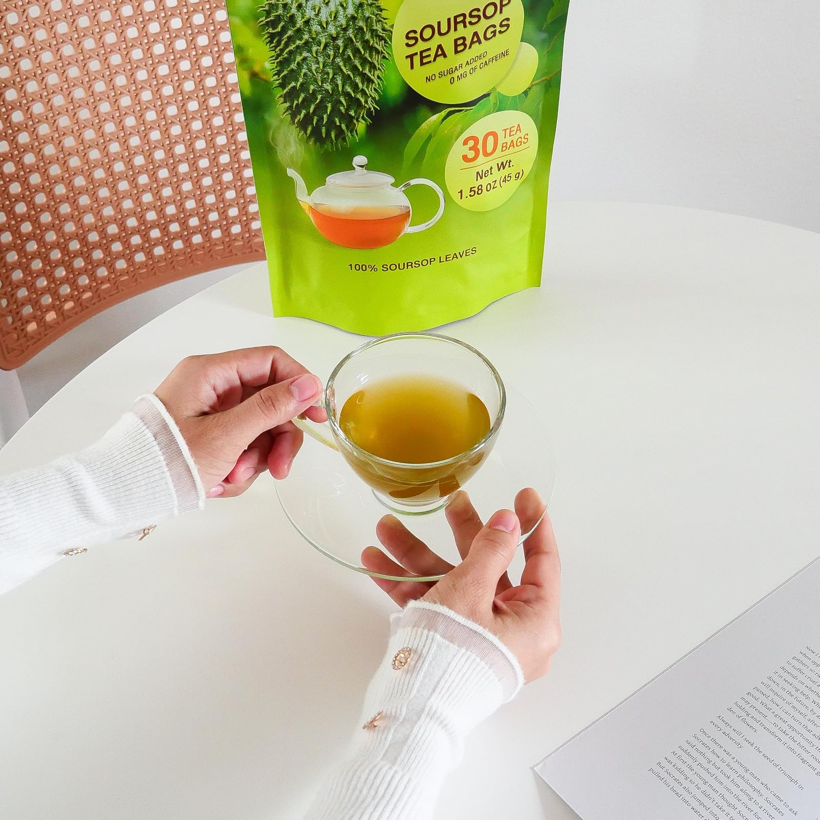 refreshing soursop herbal infusion