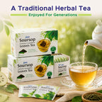 Refreshing soursop herbal tea experience