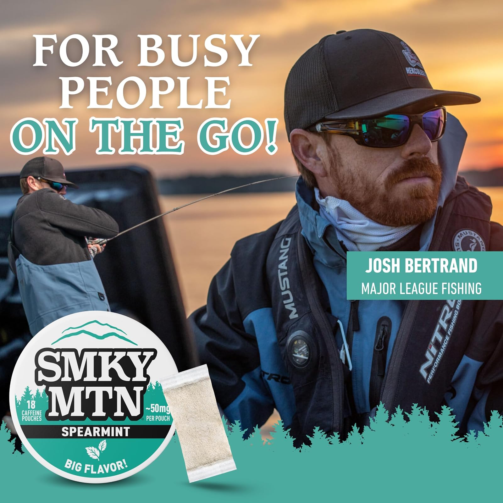 refreshing spearmint energy pouches for focus