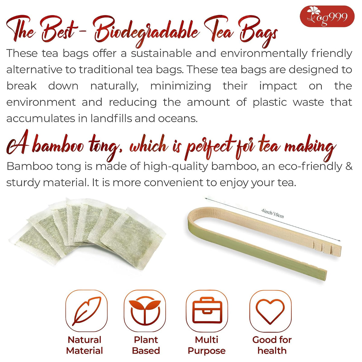 refreshing spearmint ginger tea bags