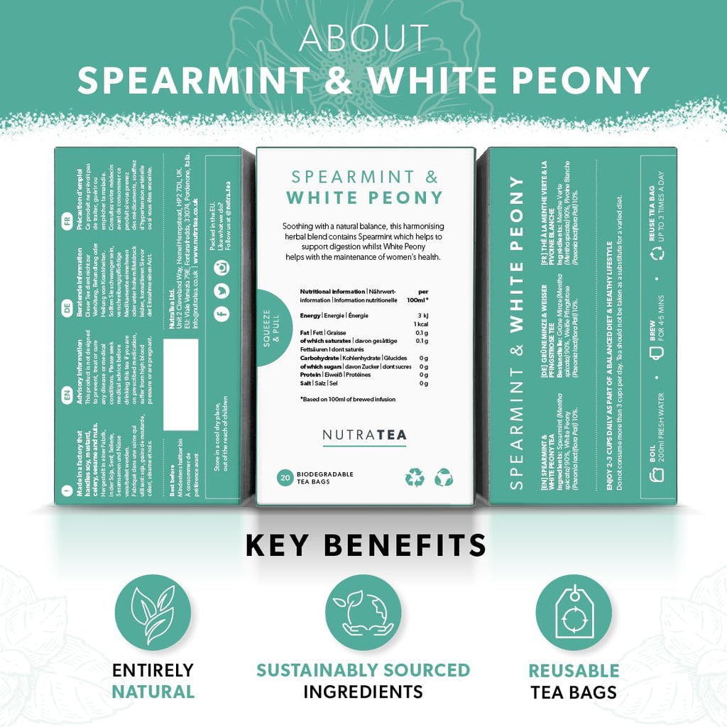 refreshing spearmint herbal tea