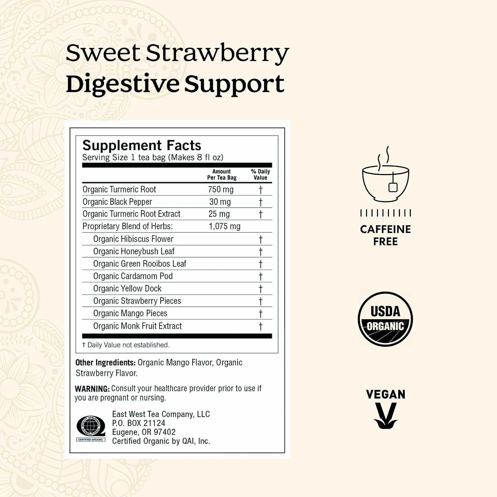 refreshing strawberry herbal tea blend