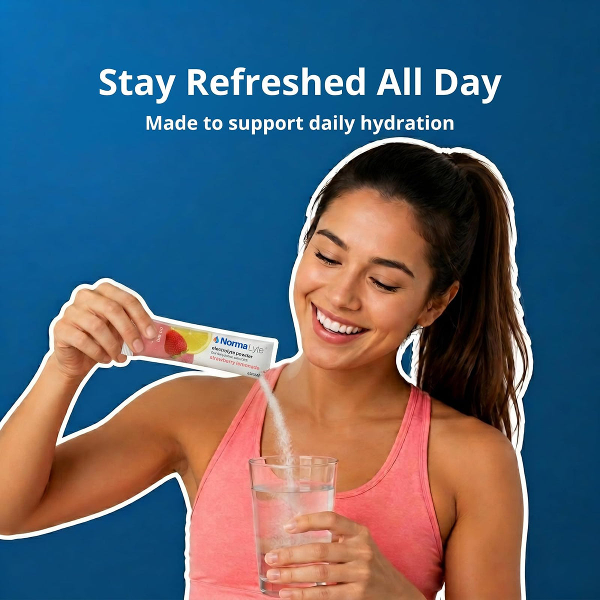 refreshing strawberry lemonade electrolyte drink